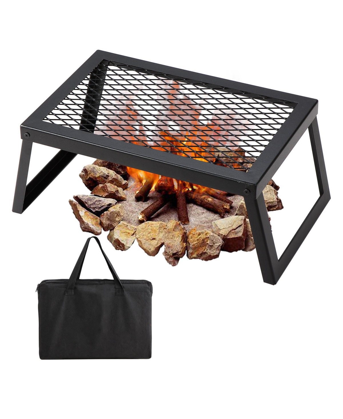 Click here for Cozito Folding Campfire Grill   Steel Mesh Grate w... prices