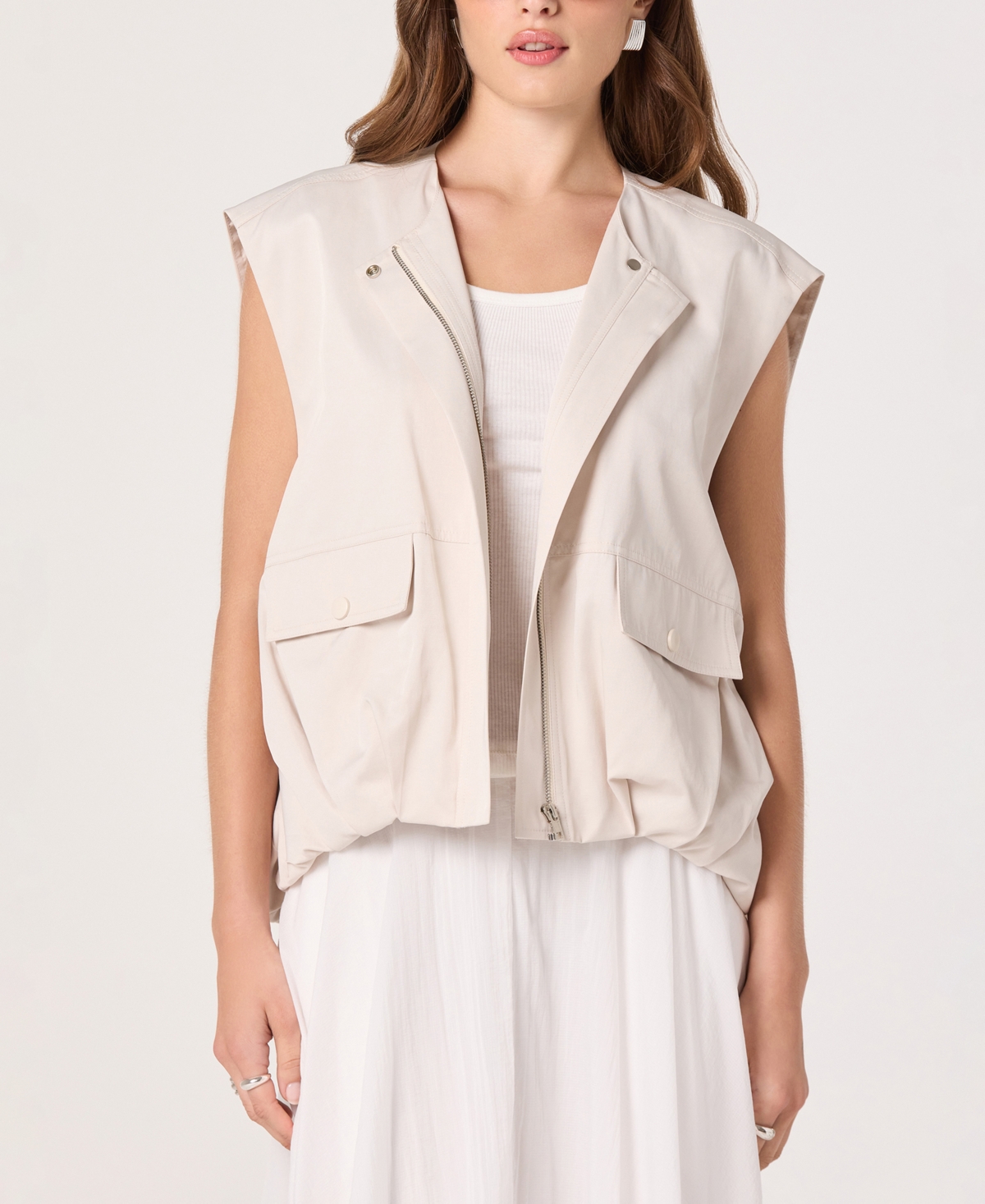 Click here for Astr the Label Womens Radley Band Collar Sleeveles... prices