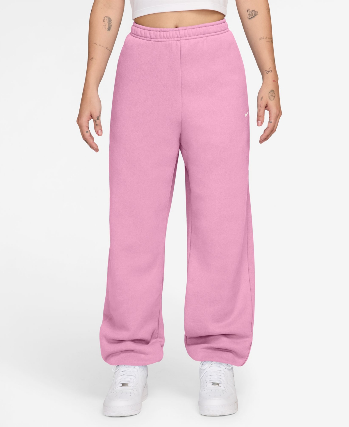 Click here for Nike Studio Fleece Womens High-Waisted Pants - Pin... prices