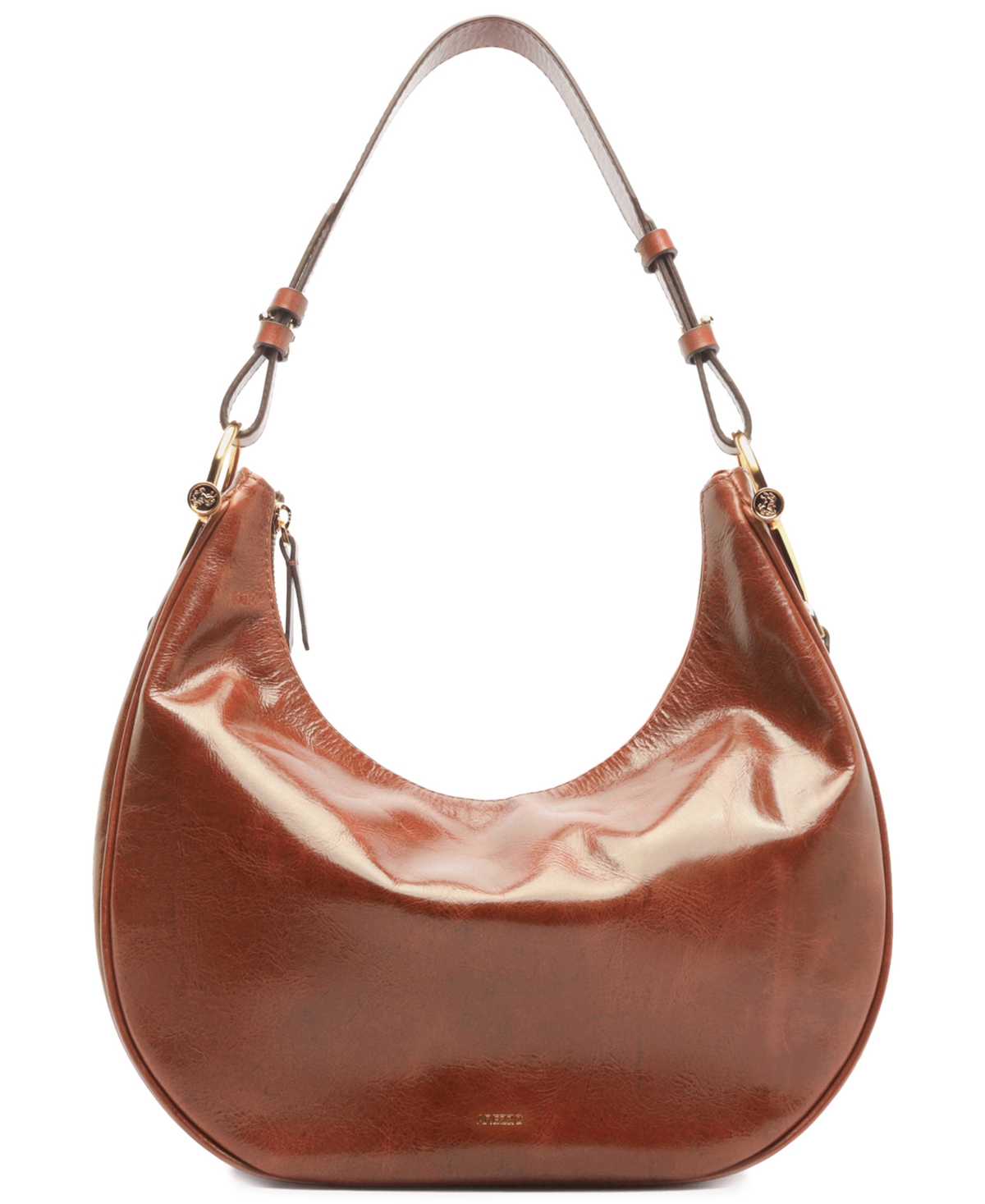 Click here for Arezzo Cora Large Leather Hobo Handbag - Soul Natu... prices