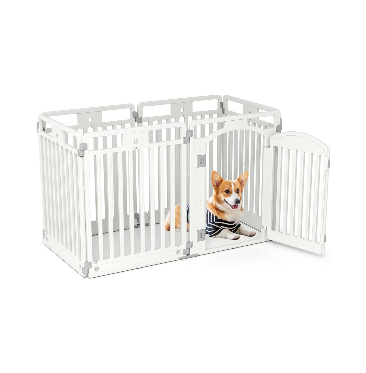 Click here for Ruie 6-Panel Tall Foldable Dog Playpen Indoor Outd... prices