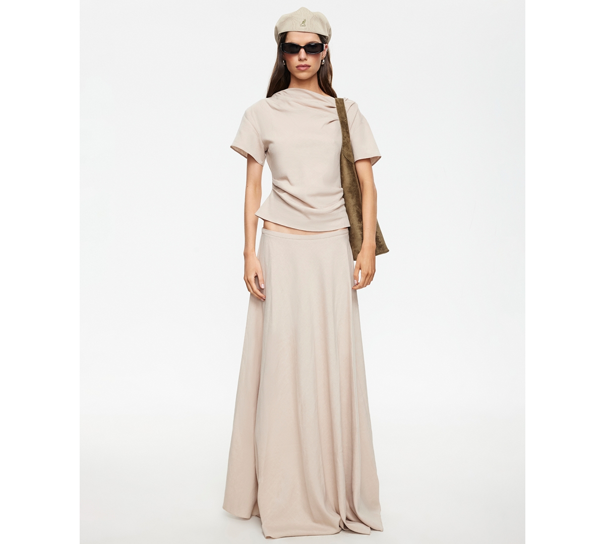 Click here for Lioness Womens Halcyon Zippered Maxi Skirt - Beige prices