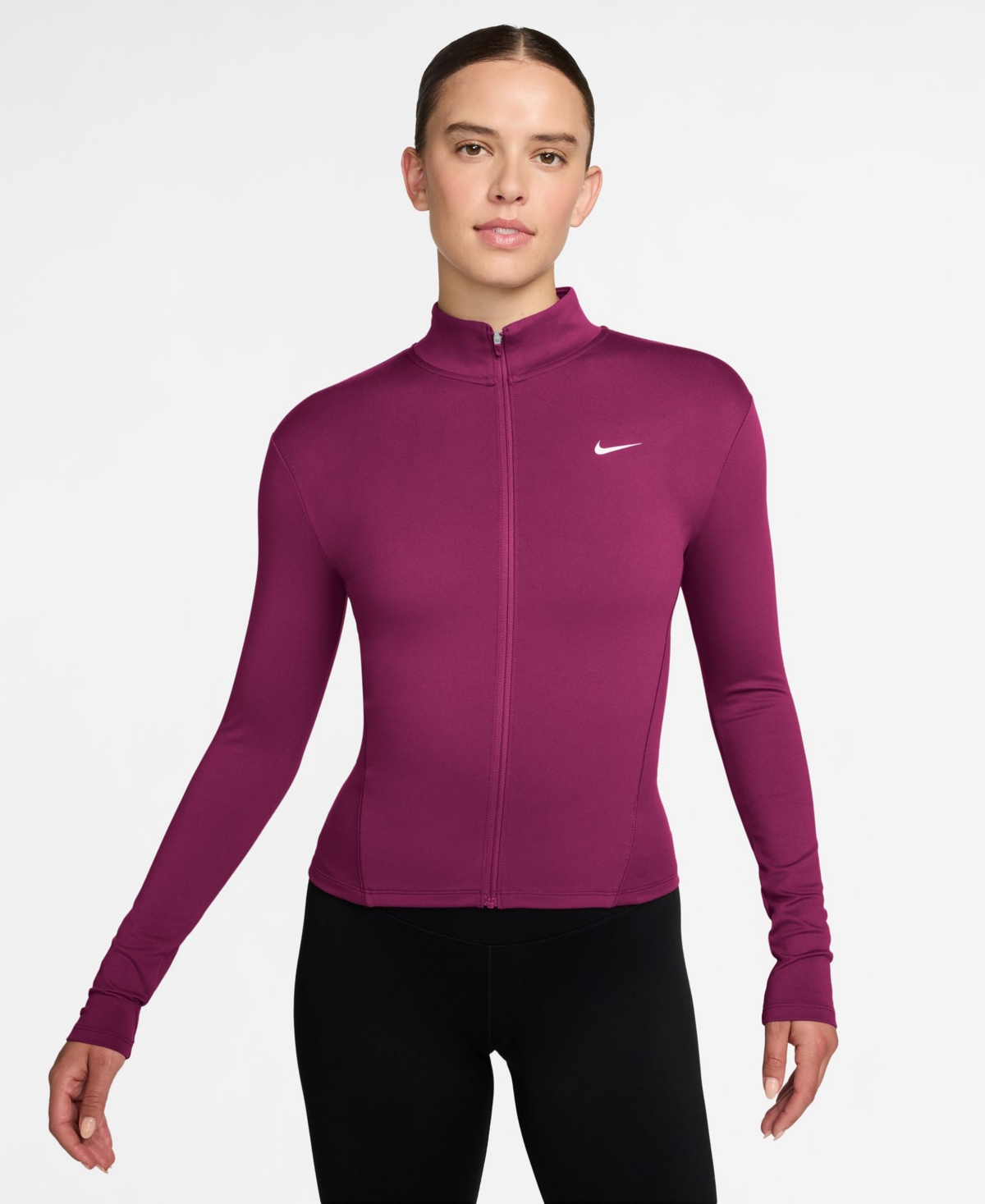 Click here for Nike Womens Fitted Full-Zip Jacket - True Berry/Wh... prices