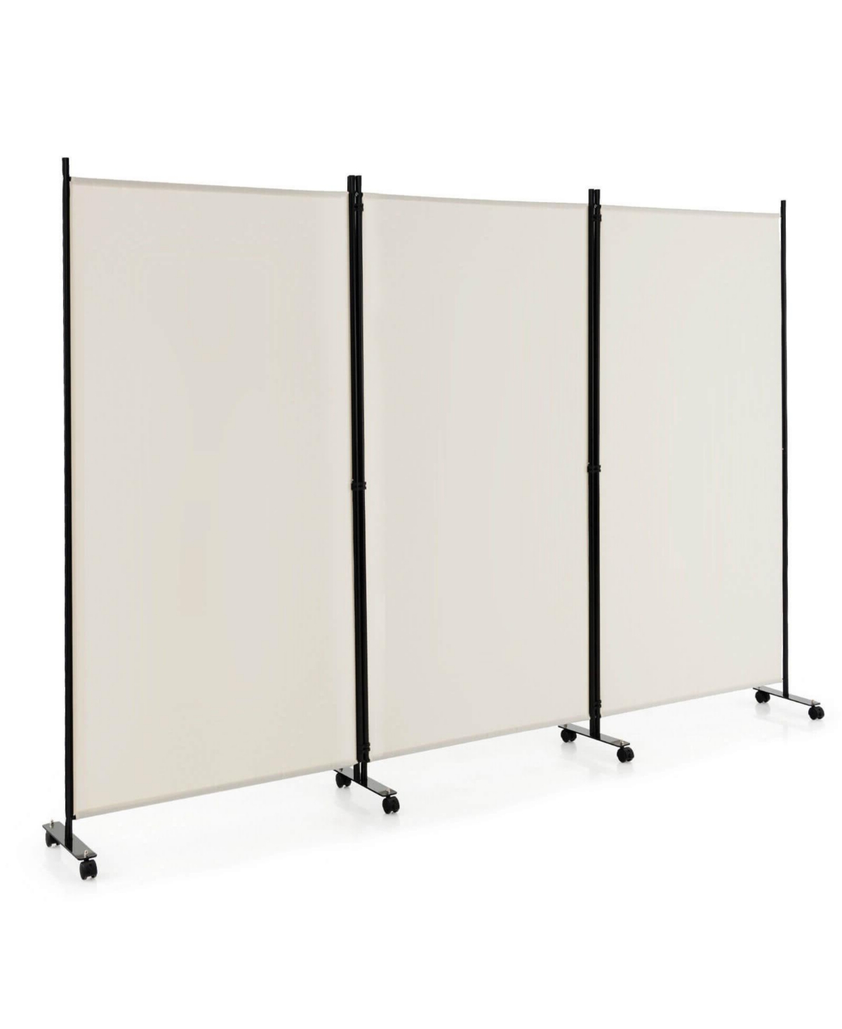 Click here for sumyeg 3-Panel Folding Room Divider with Lockable... prices