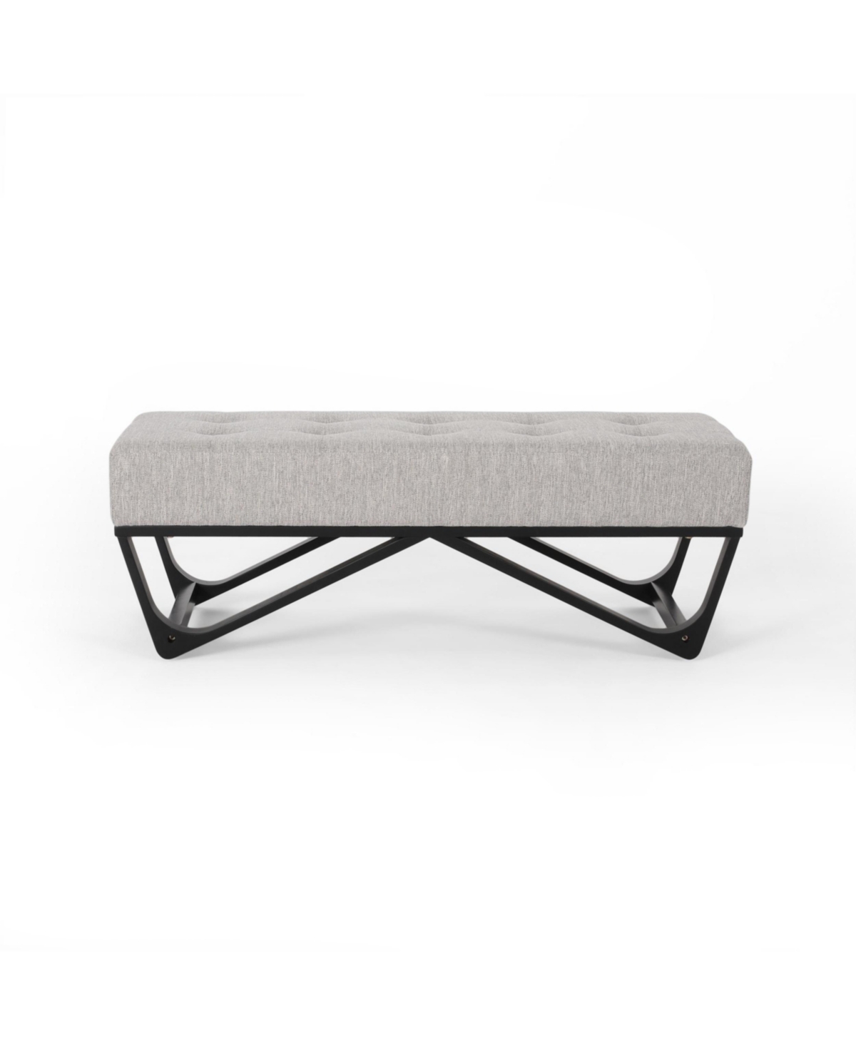 Click here for Flynama Modern Button-Tufted Ottoman Bench - Light... prices