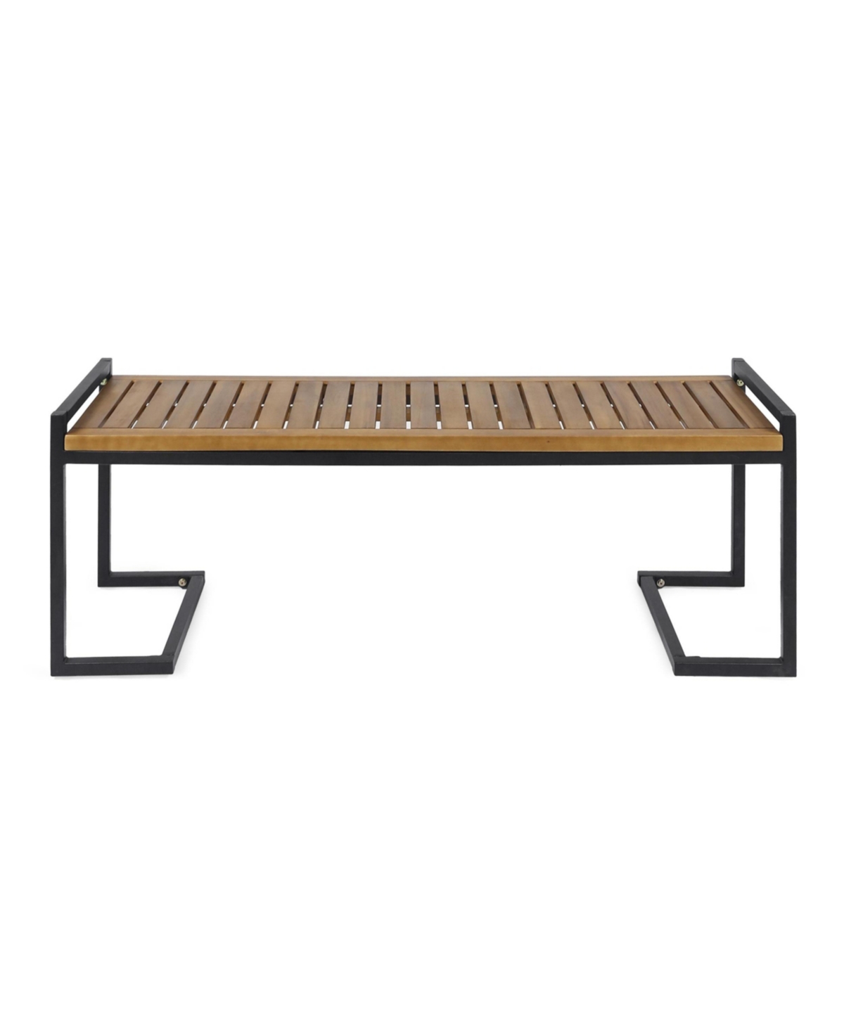 Click here for Flynama Industrial Acacia Wood and Iron Bench - Te... prices
