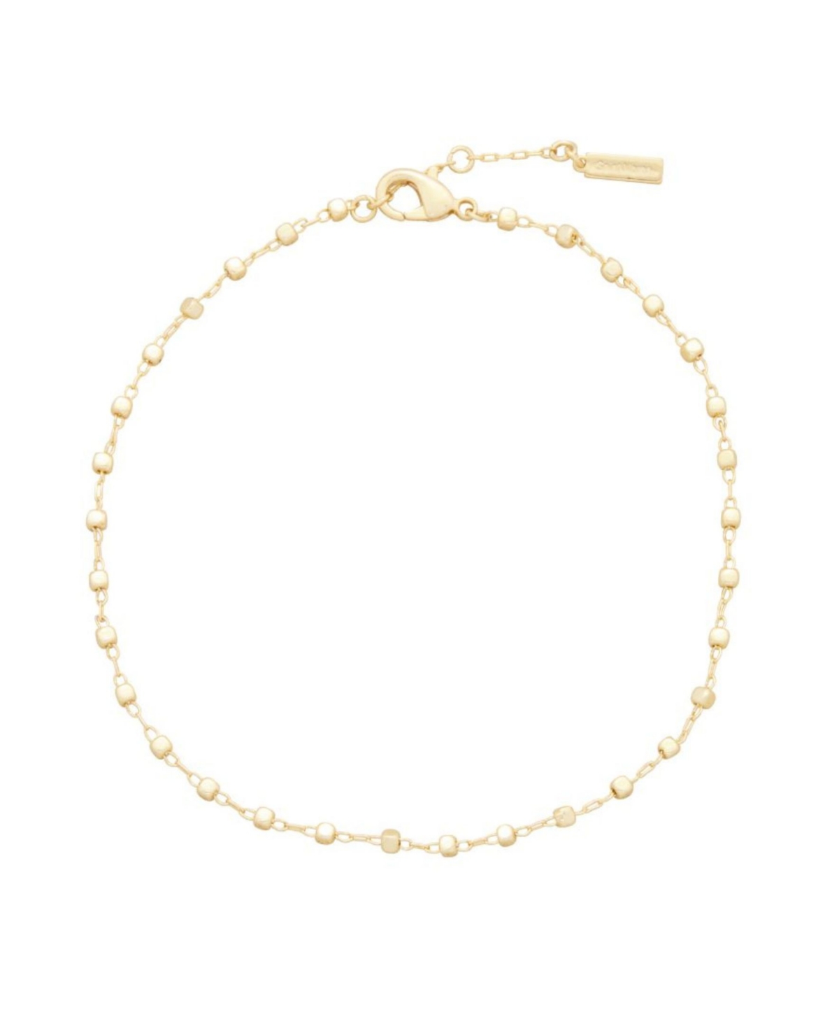 Click here for St. Moran Gold Beaded Adi Chain Anklet - Gold prices