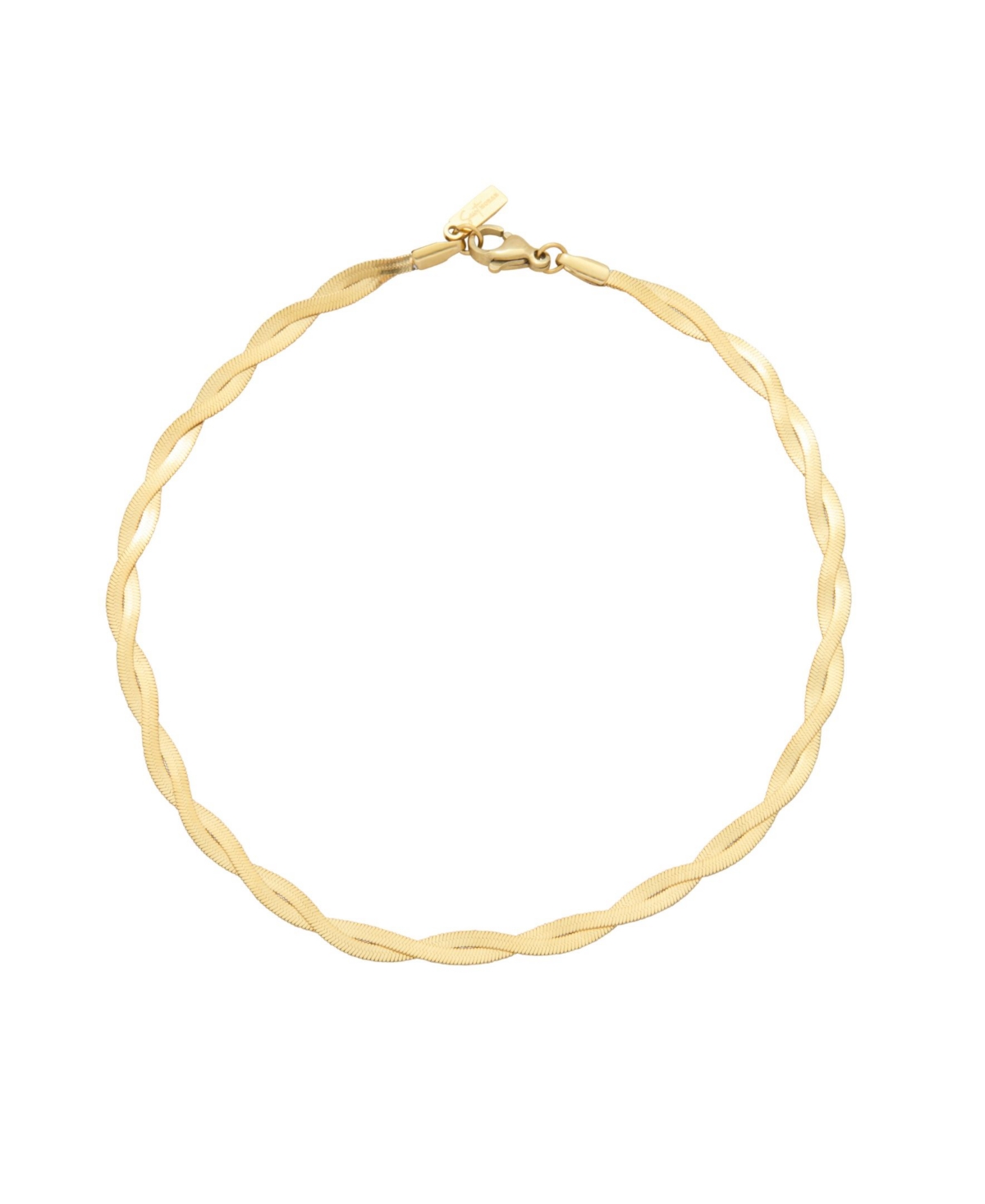 Click here for St. Moran Tarnish-Resistant 18k Braided Heringbone... prices