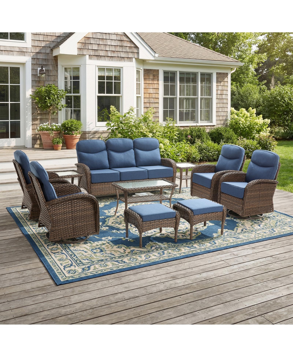 Click here for Pocassy Luxury Patio Furniture Set with Thick Cush... prices