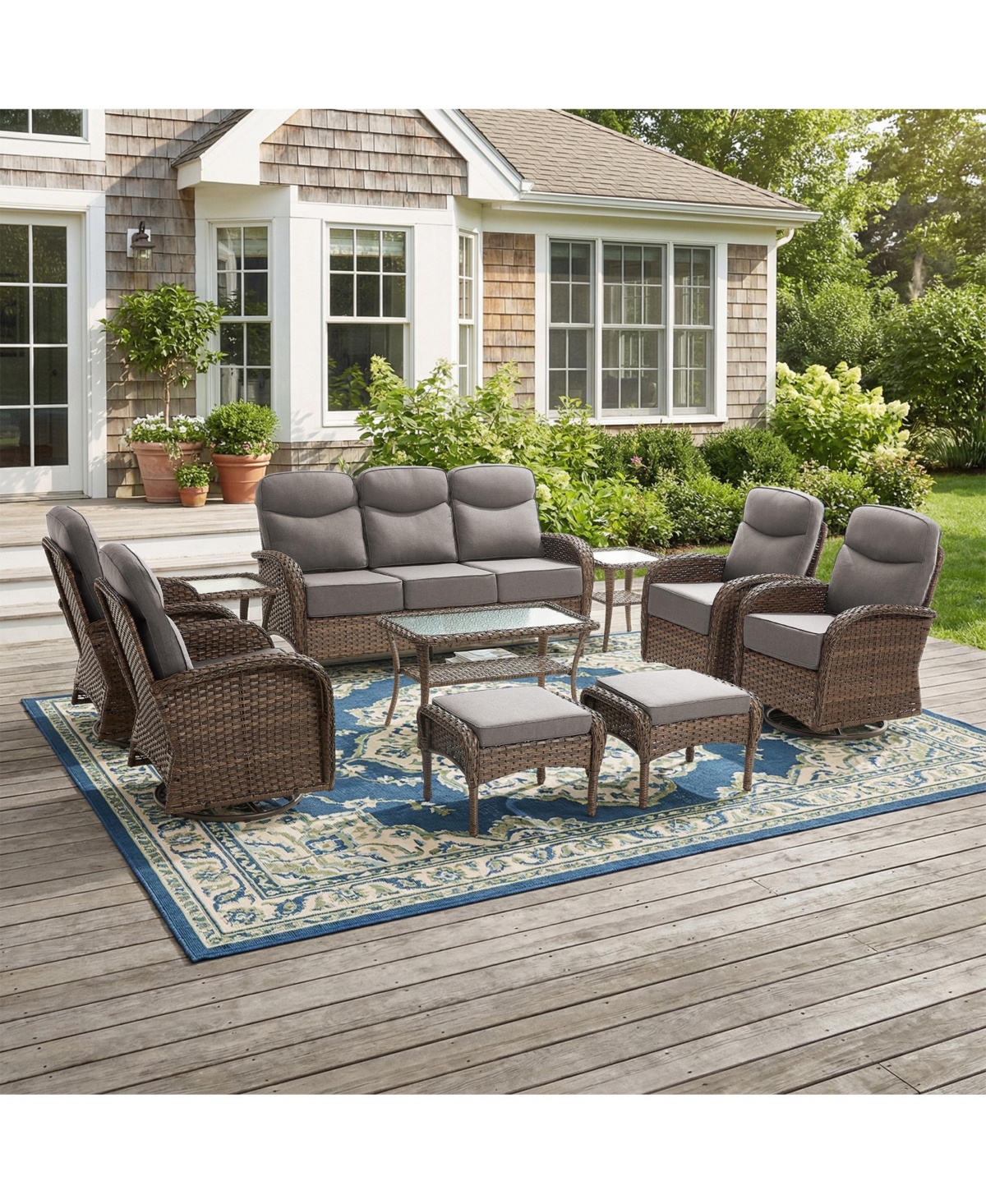 Click here for Pocassy Luxury Patio Furniture Set with Thick Cush... prices