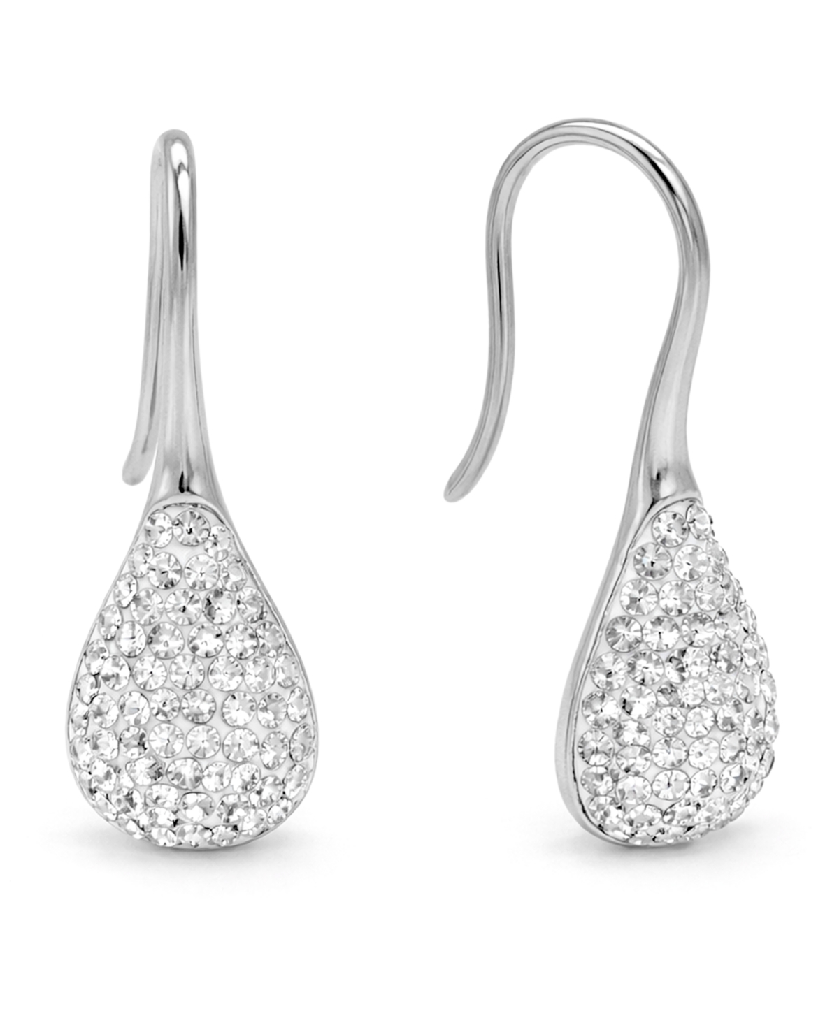 Click here for And Now This Crystal Paved Drop Wire Hook Earrings... prices