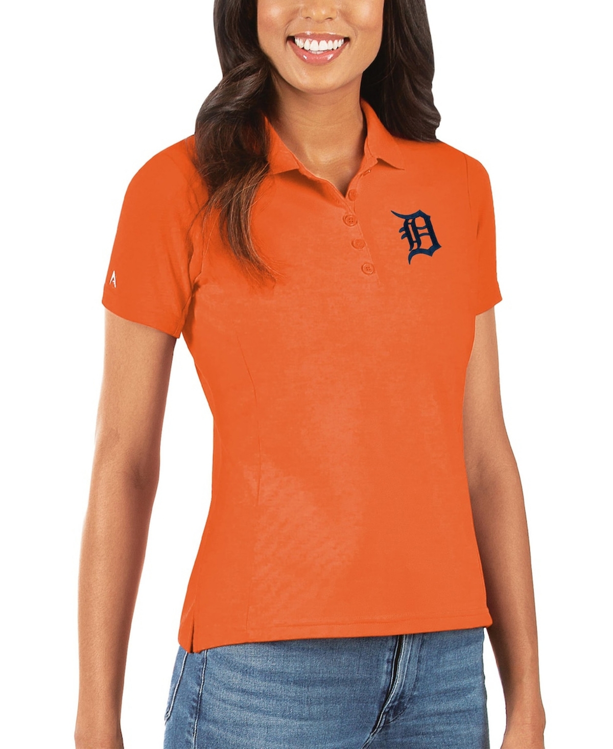 Click here for Antigua Womens Orange Detroit Tigers Legacy Pique... prices