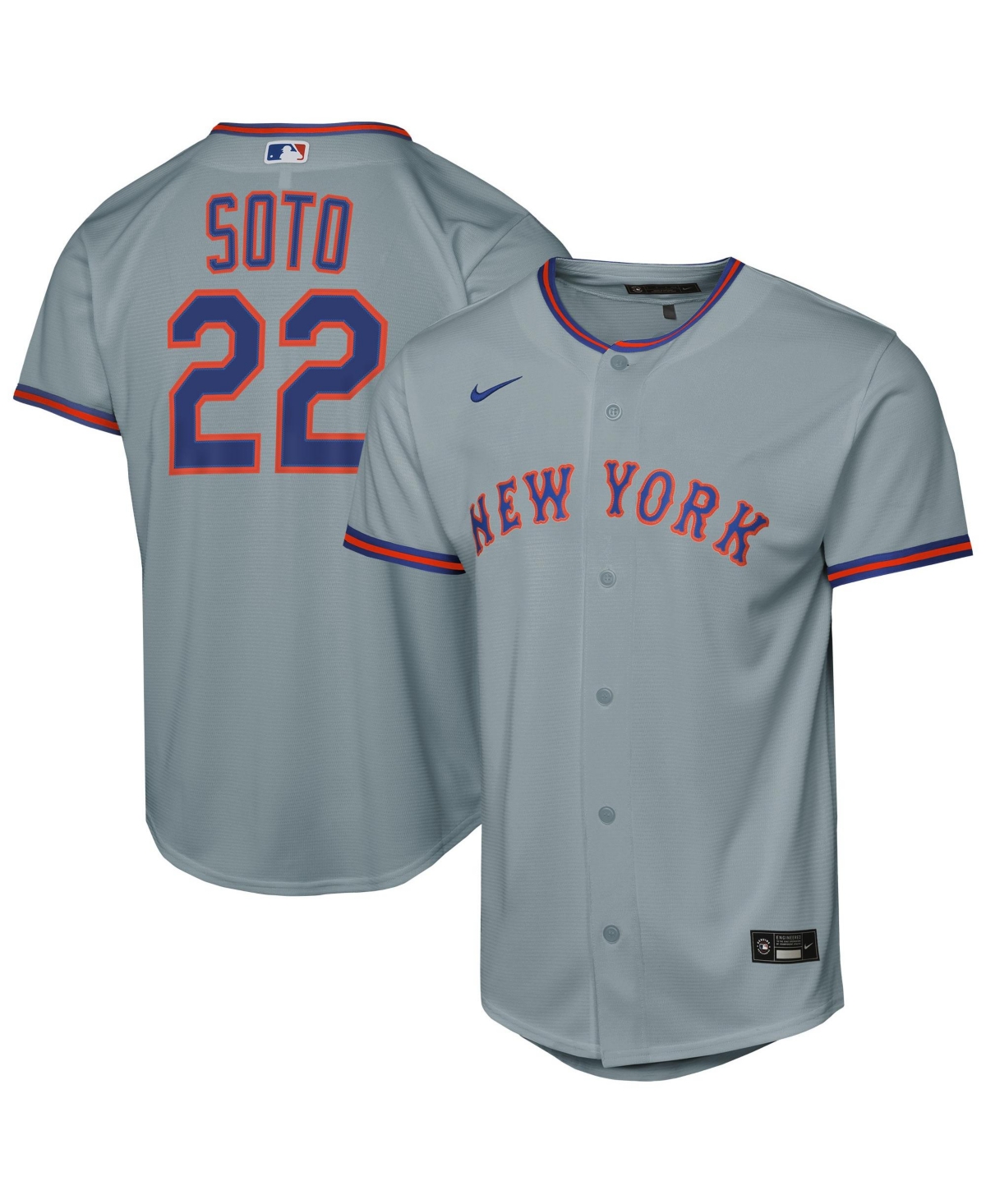 Click here for Nike Big Boys and Girls Juan Soto Gray New York Me... prices