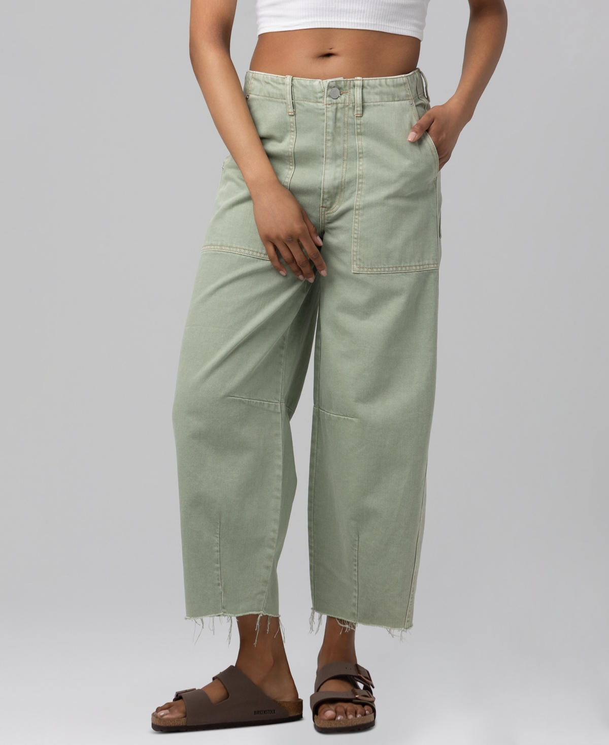 Click here for Blank Nyc Womens Barrel-Leg High-Rise Jeans - Home... prices