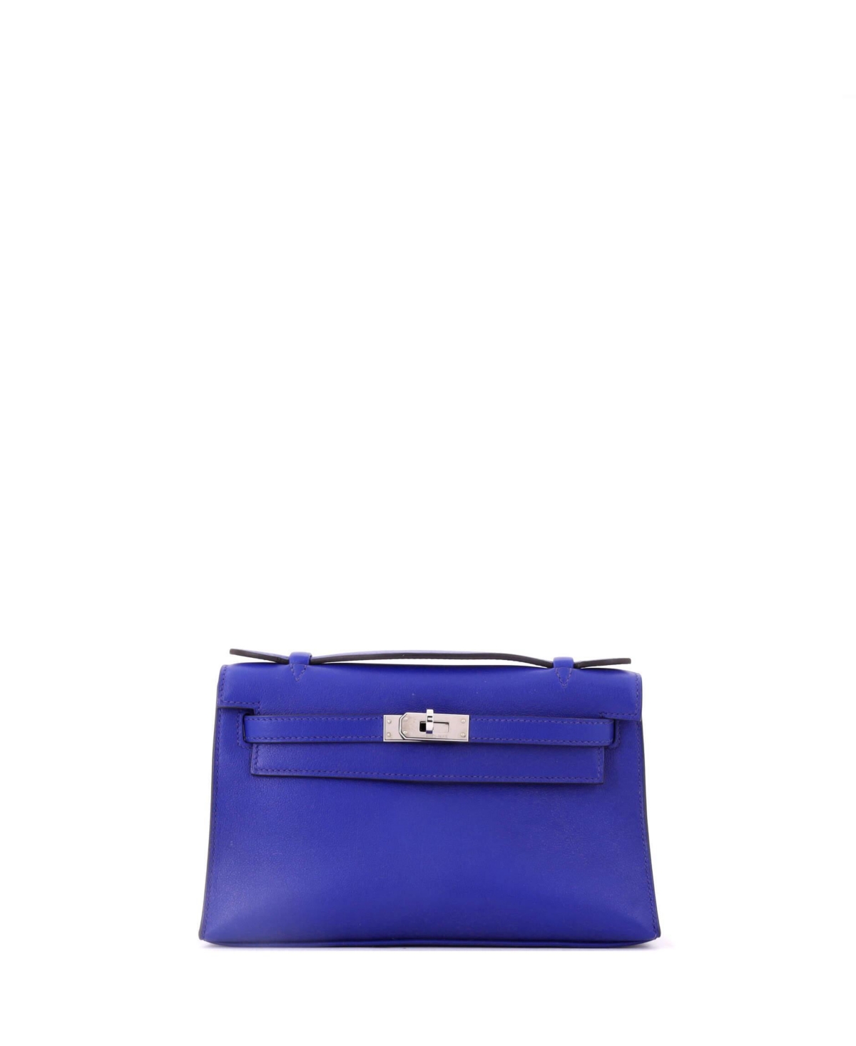 Click here for Pre-Owned HERMES Kelly Pochette Swift - Blue prices