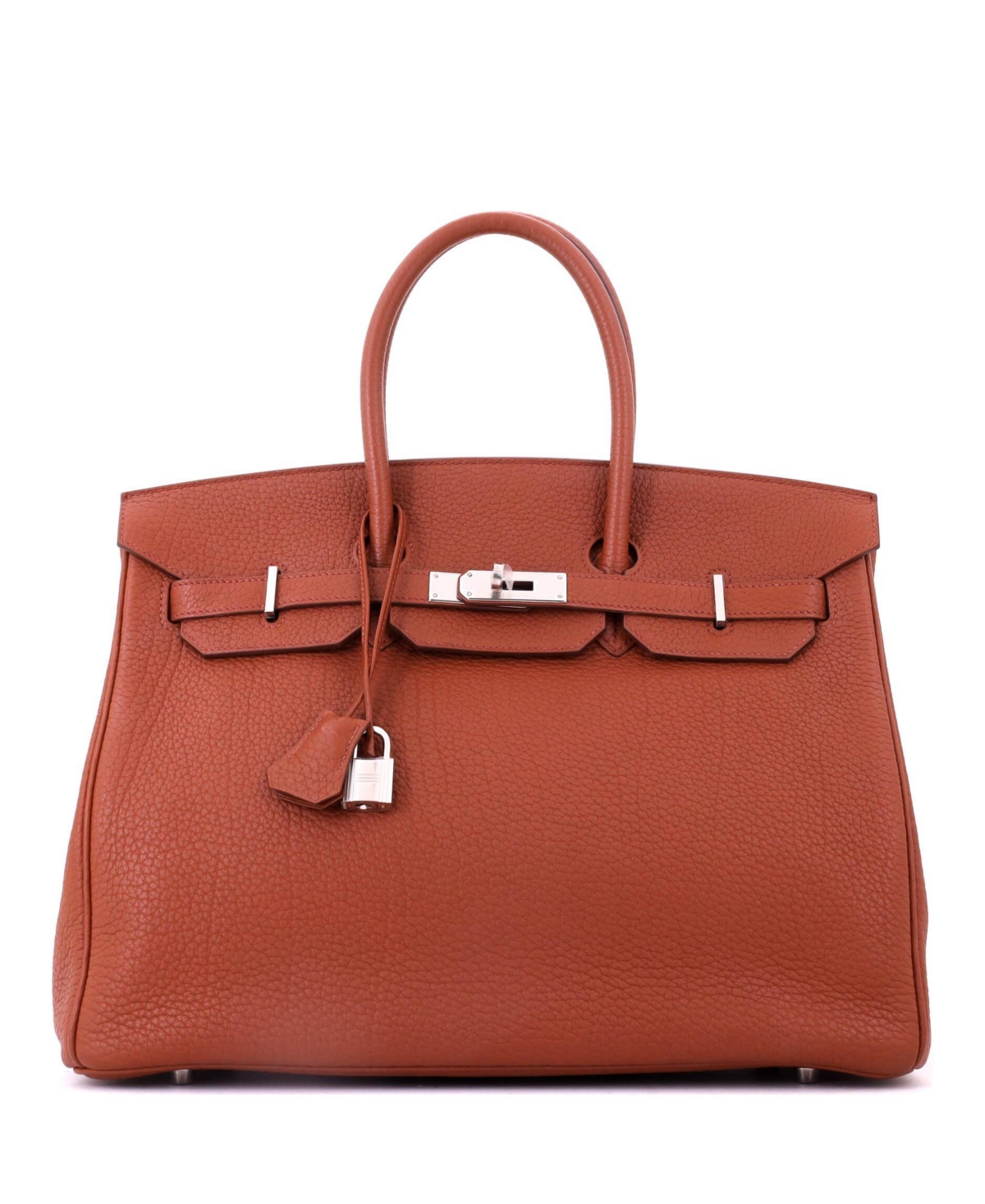 Click here for Pre-Owned HERMES Birkin 35 Handbag Brown Fjord wit... prices