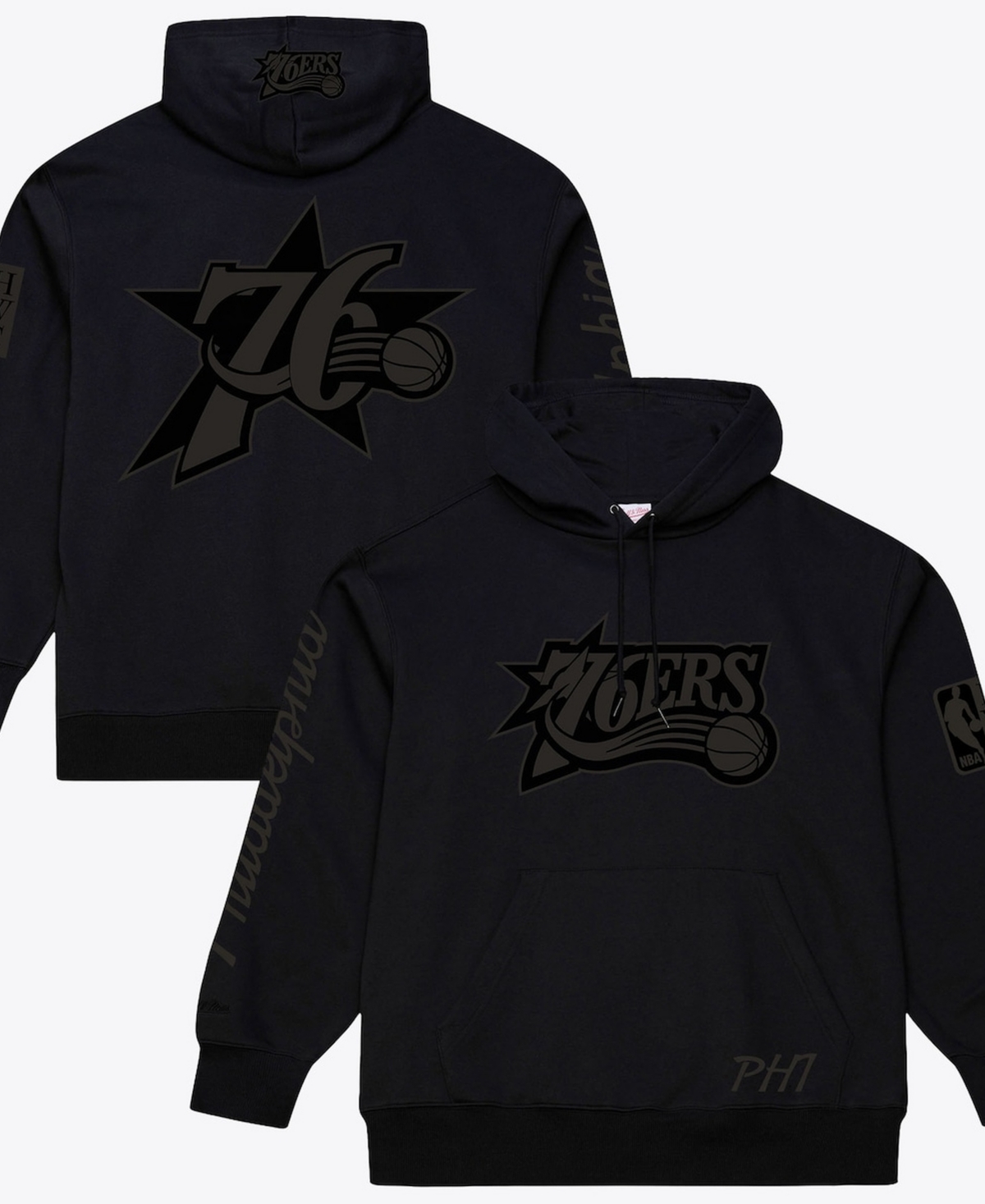 Click here for Mitchell & Ness Mens Black Philadelphia 76ers Phan... prices