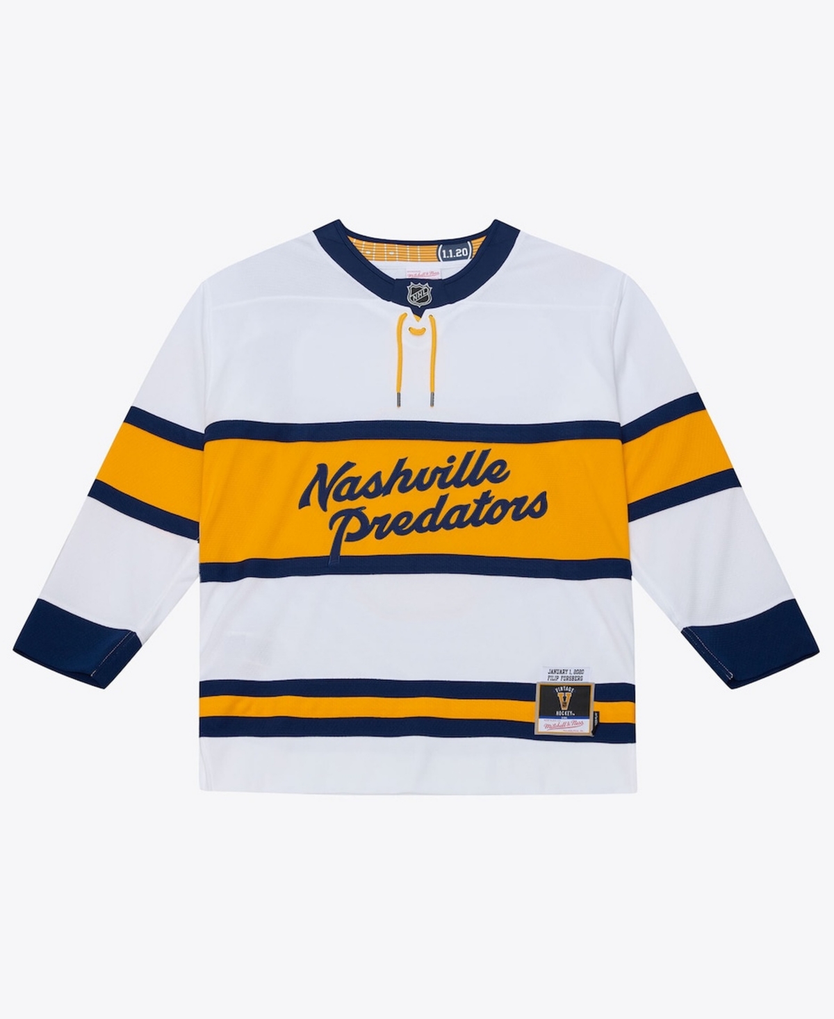 Click here for Mitchell & Ness Mens Filip Forsberg White Nashvill... prices