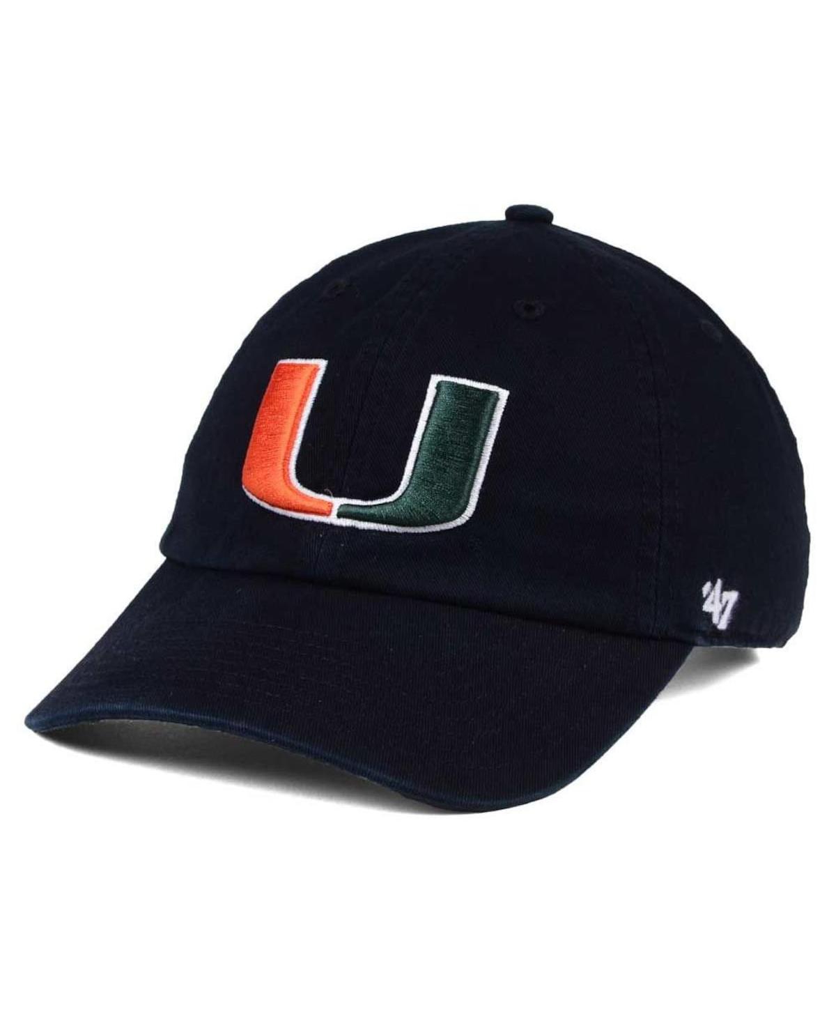 Click here for 47 Brand Mens Black Miami Hurricanes Clean Up Adju... prices