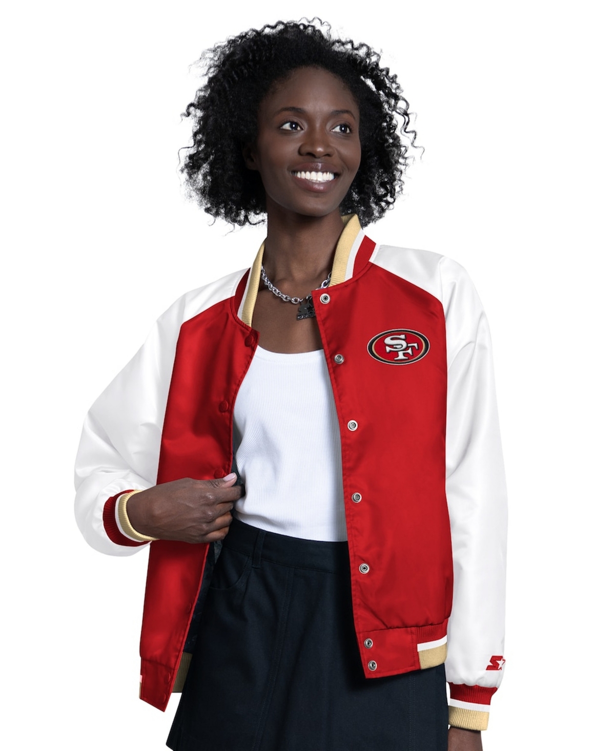 Click here for Starter Womens Scarlet/White San Francisco 49ers R... prices