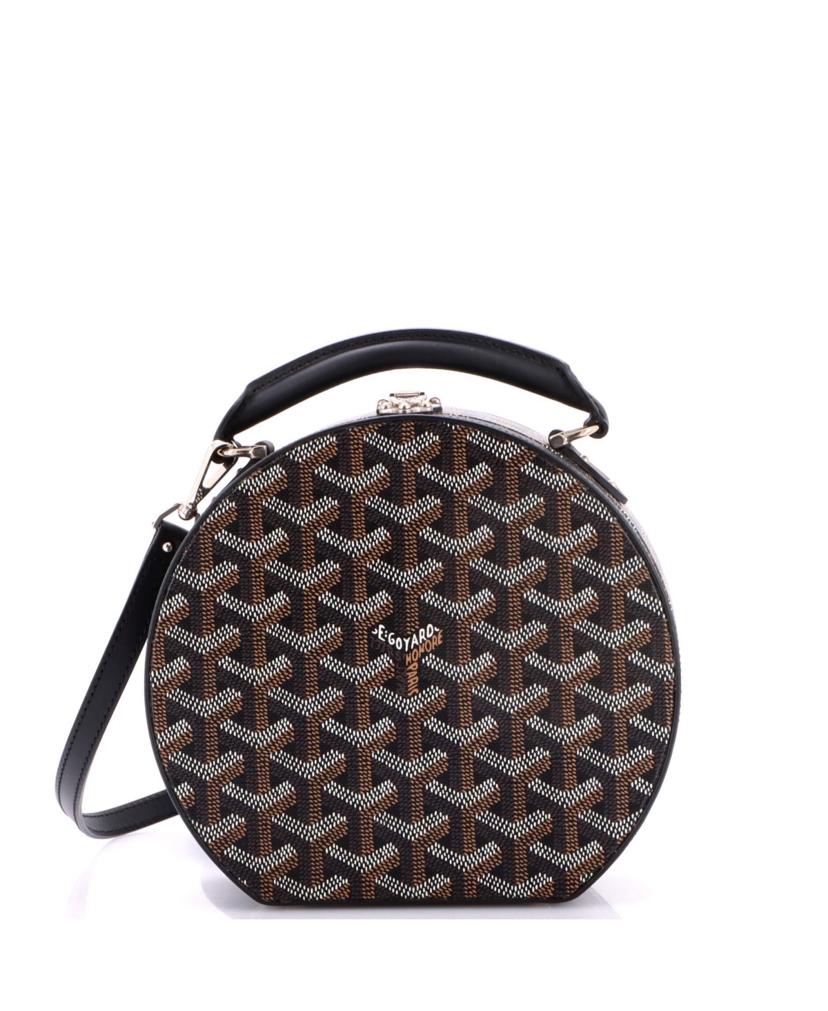 Click here for Pre-Owned Goyard Alto Hatbox Bag Coated Canvas - B... prices