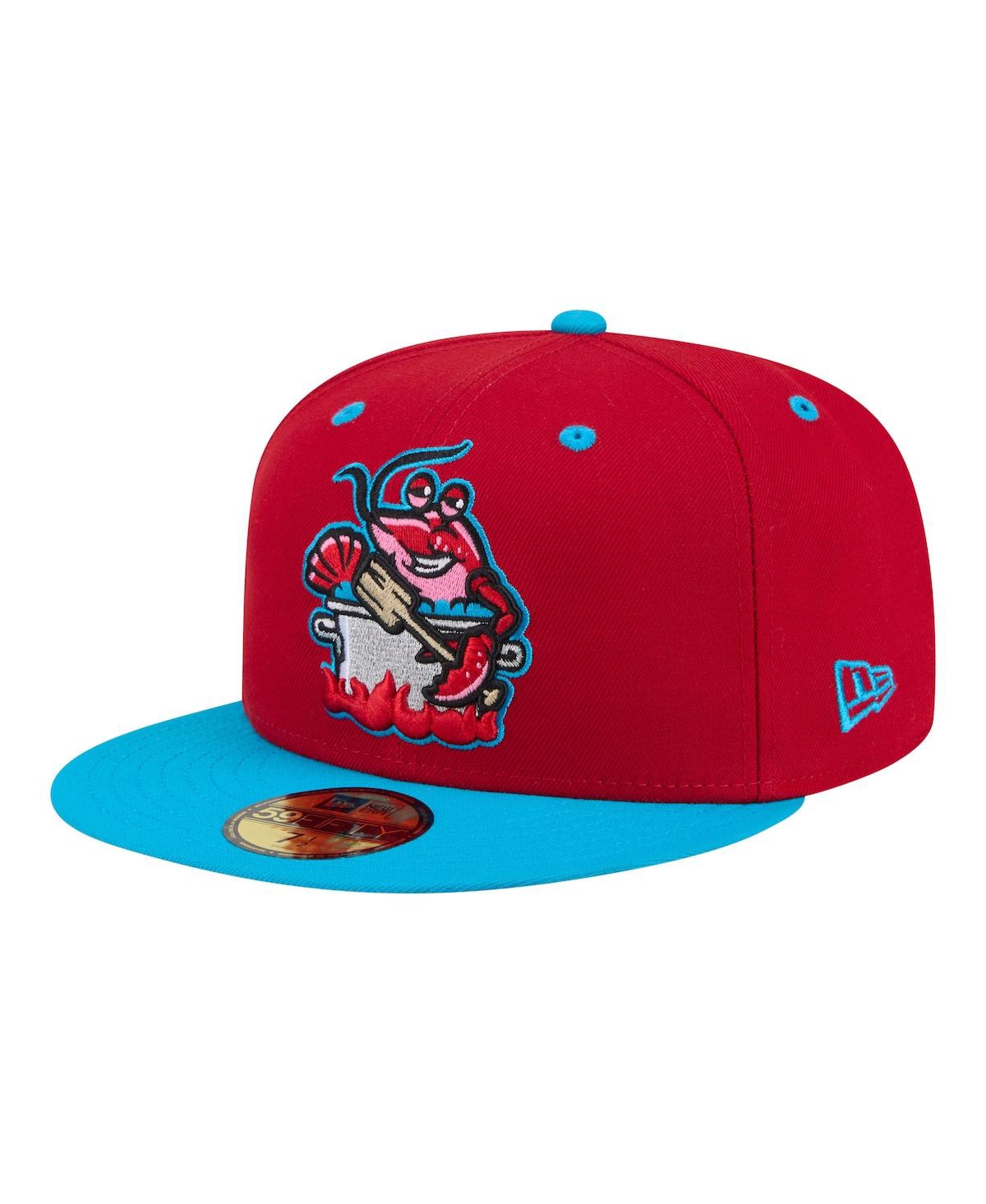 Click here for New Era Mens Red/Pastel Blue Biloxi Shuckers Minor... prices