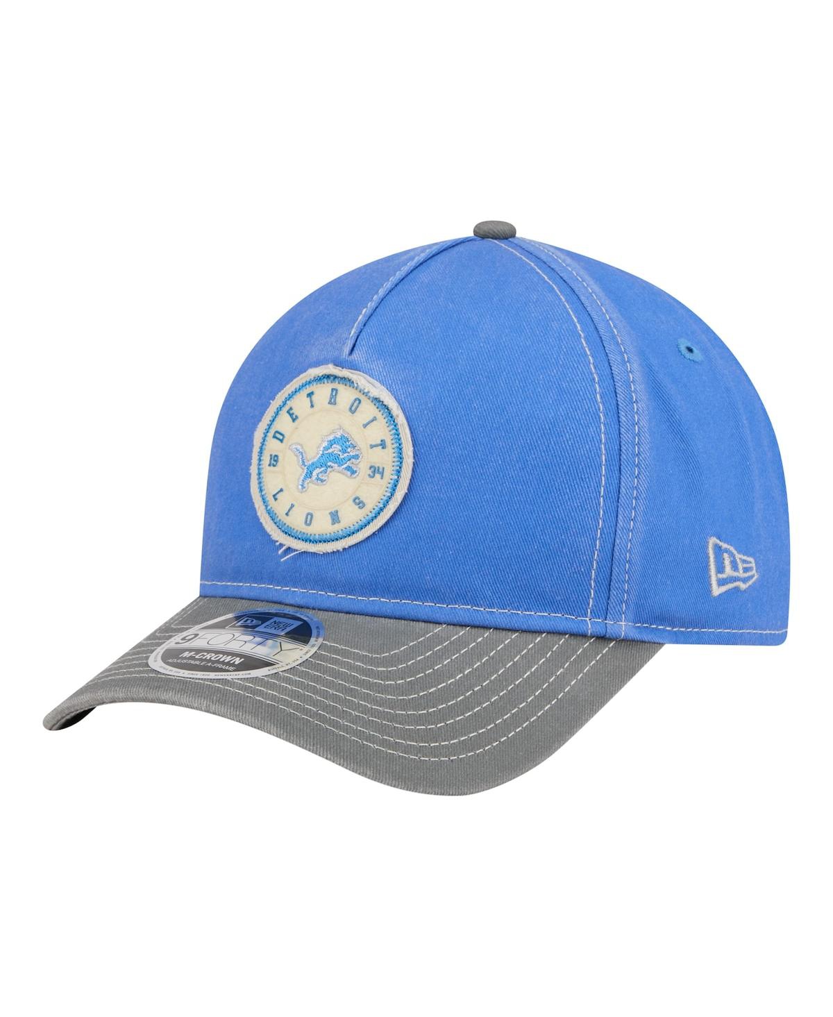 Click here for New Era Mens Blue/Gray Detroit Lions 9FORTY Felt A... prices