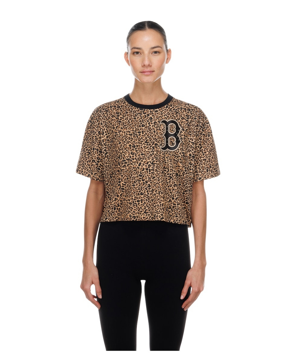 Click here for New Era Womens Brown Boston Red Sox Leopard Boxy C... prices