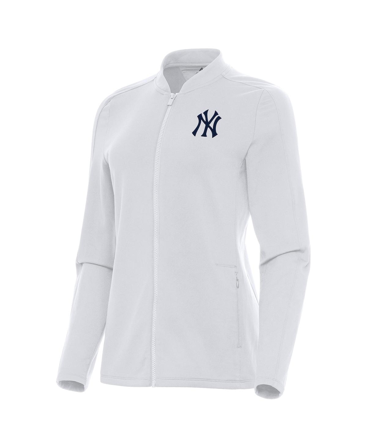 Click here for Antigua Womens White New York Yankees Continual Fu... prices