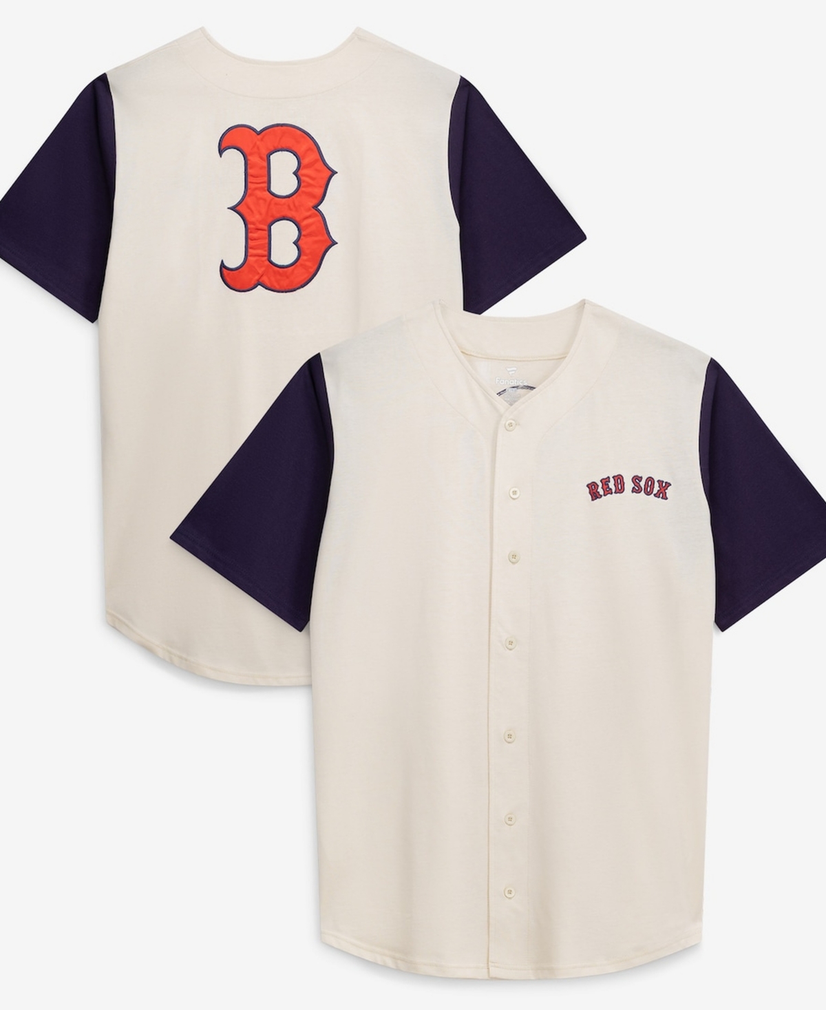 Click here for Fanatics Mens Cream Boston Red Sox Big Tall Full-B... prices