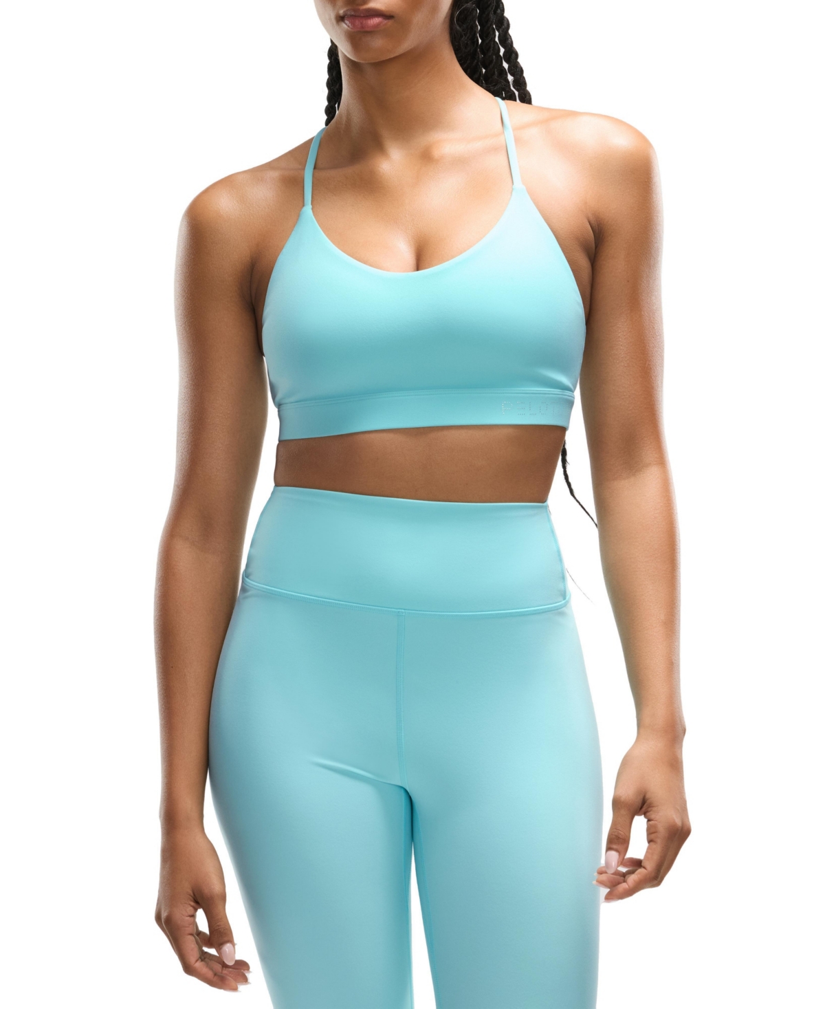 Click here for Peloton Womens Cadent V-Neck Strappy Back Bra - Br... prices