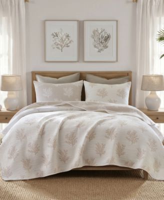 Click here for Harbor House Mia Coral Jacquard Reversible Lightwe... prices