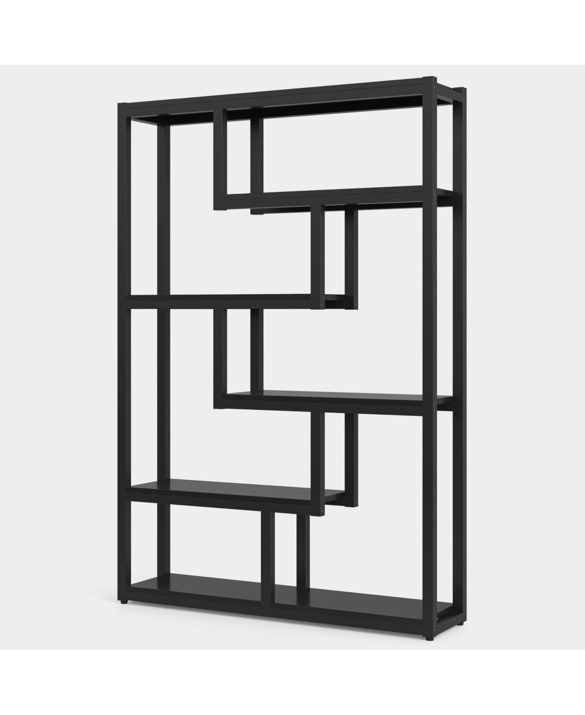 Click here for Slickblue 5-Tier Industrial Bookcase with Open Sta... prices