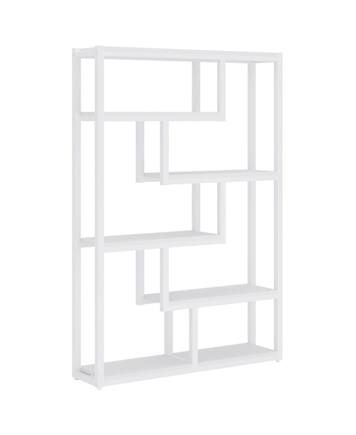 Click here for Slickblue 5-Tier Industrial Bookcase with Open Sta... prices