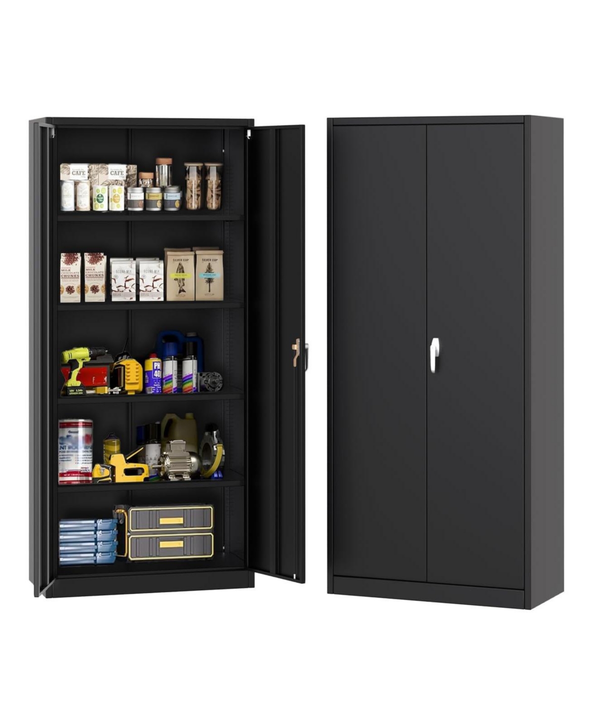 Click here for gaomon 72 Inch Lockable Metal Storage Cabinet with... prices