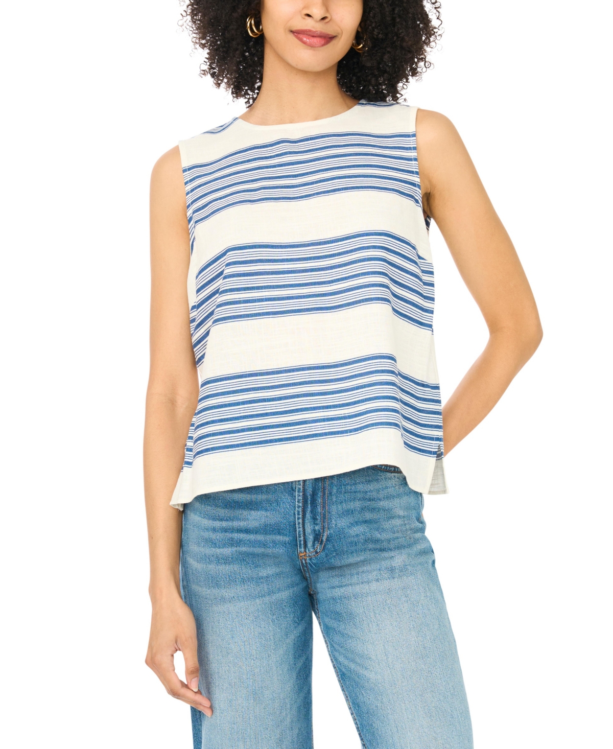Click here for Vince Camuto Womens Sleeveless Crewneck Tank Top -... prices