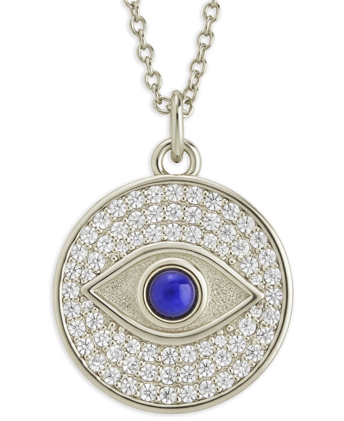Click here for Sterling Forever Rhodium-Plated Brass Pave Cubic Z... prices
