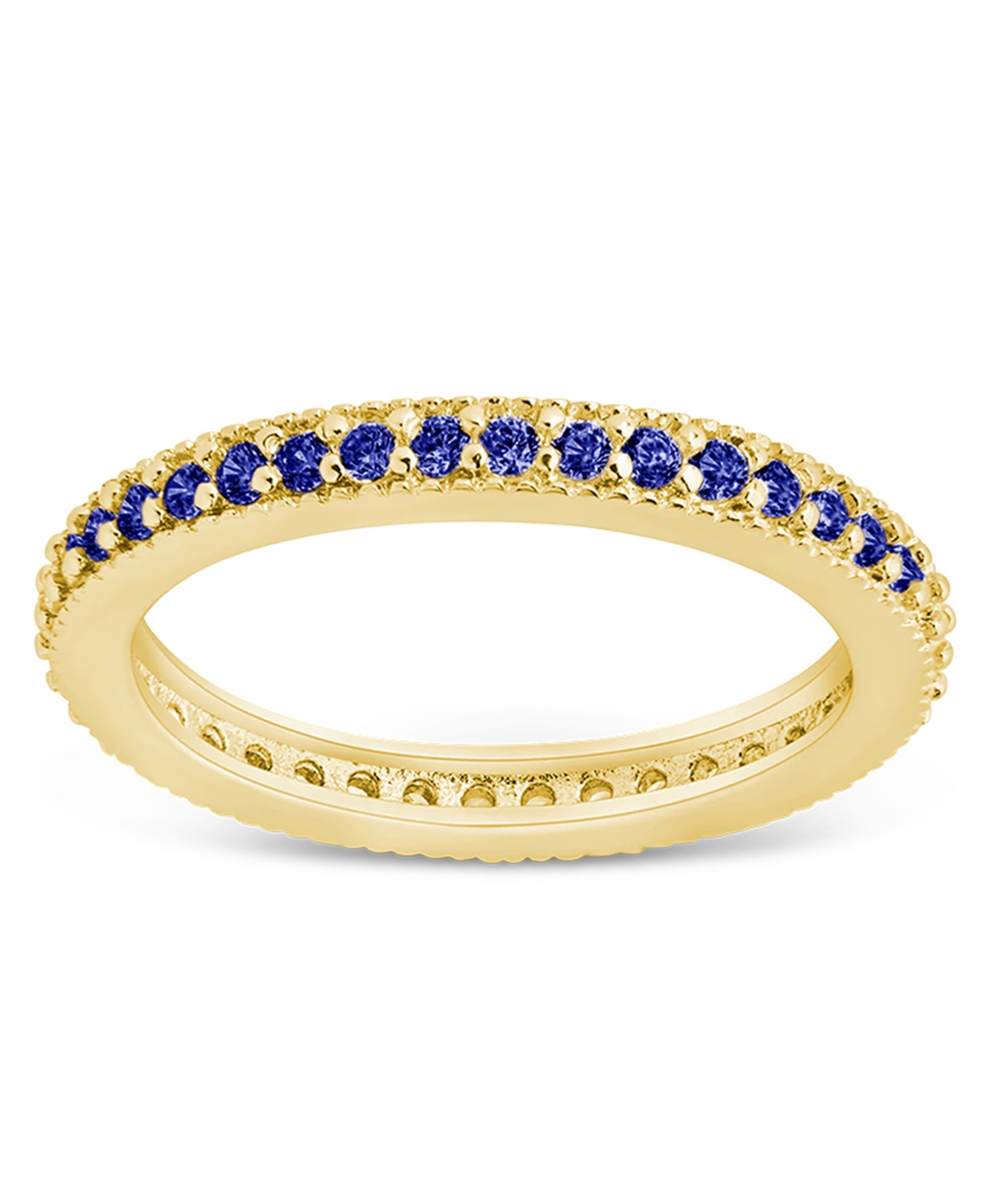 Click here for Sterling Forever 2.5mm Thin Cubic Zirconia Band Ri... prices