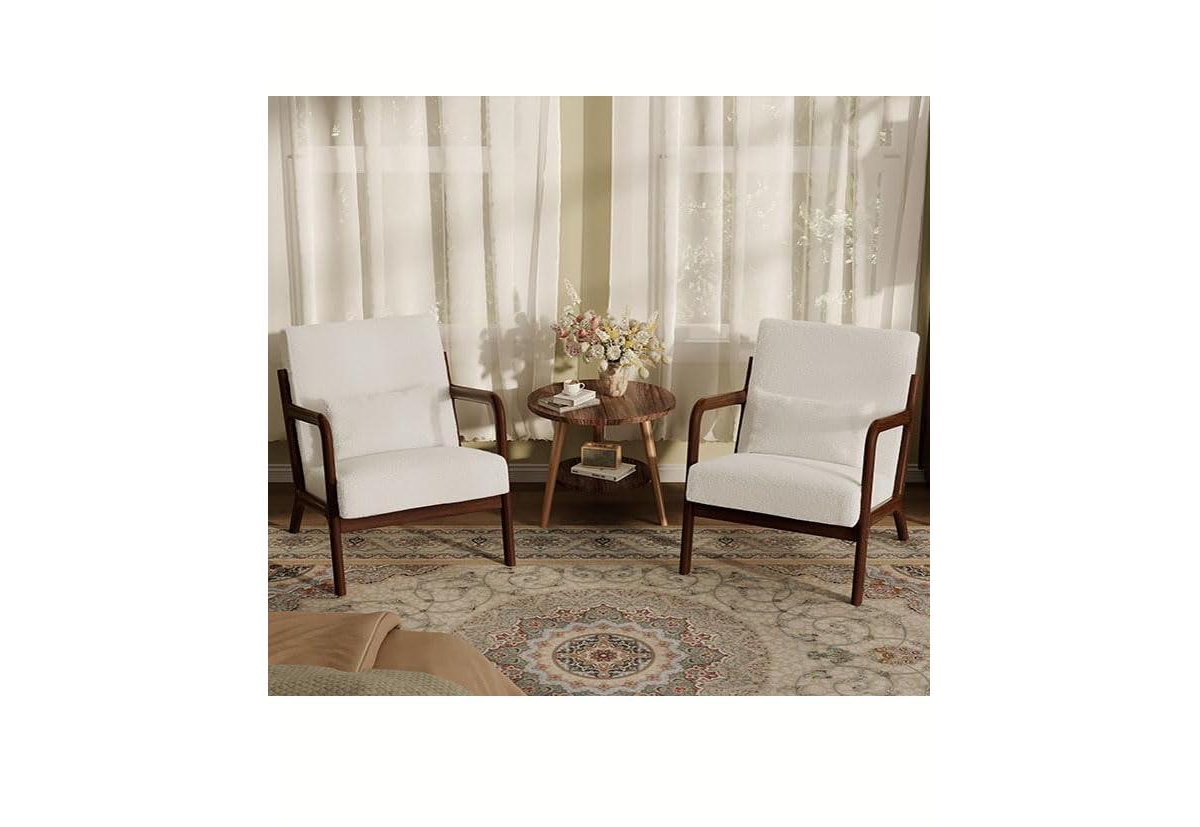 Click here for gaomon 2-Piece Snow Texture Fabric Reading Chairs... prices