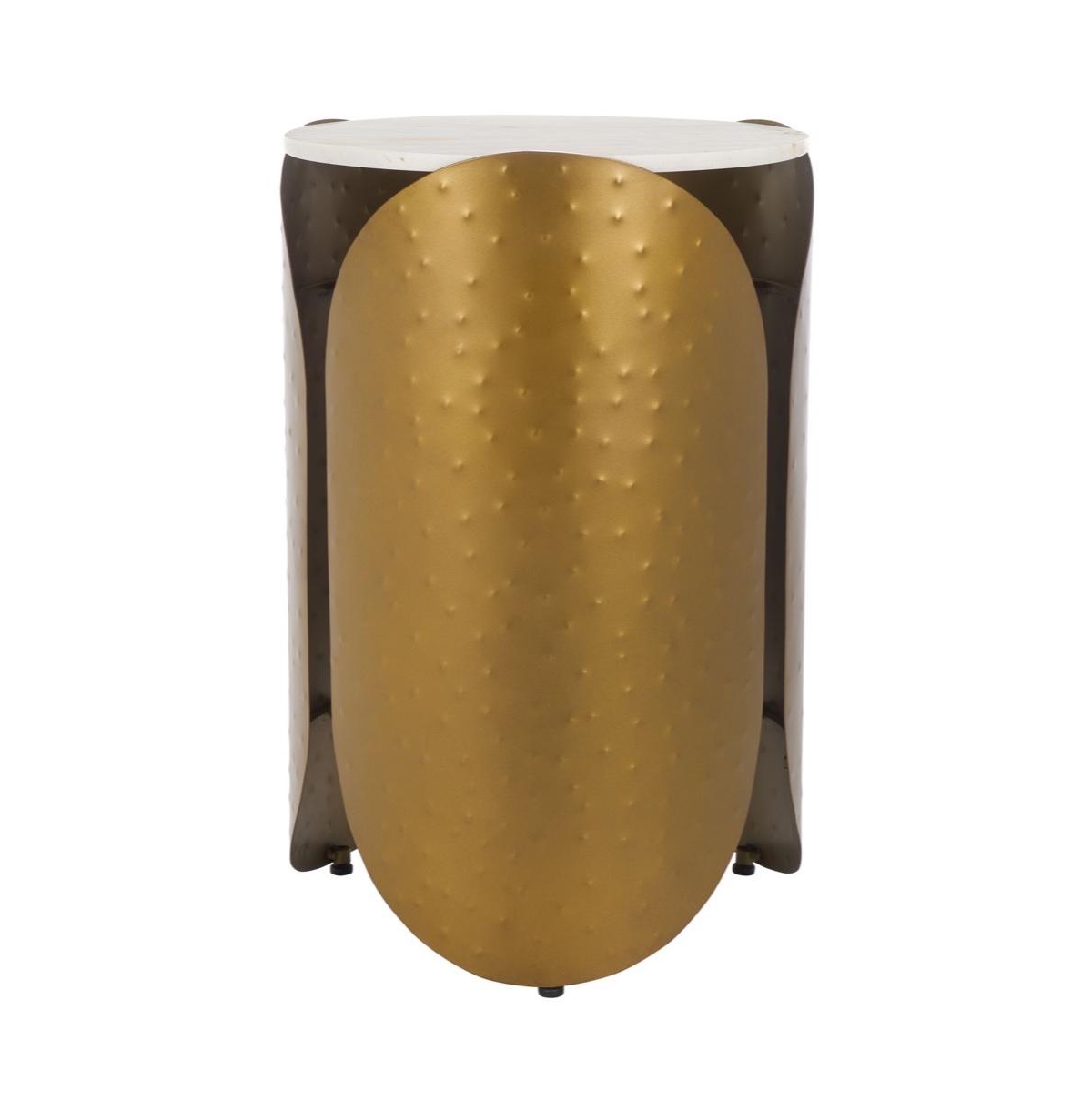 Click here for Safavieh Shiara Round Accent Table - White Marble/... prices