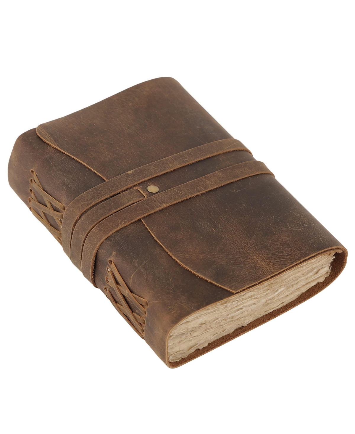 Click here for Gnuadz Leather Journal Vintage Notebook Unlined Bl... prices