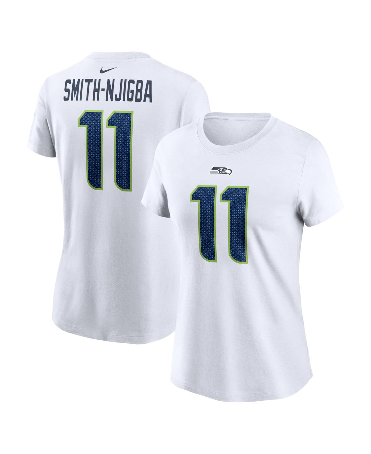Click here for Nike Womens Jaxon Smith-Njigba White Seattle Seaha... prices