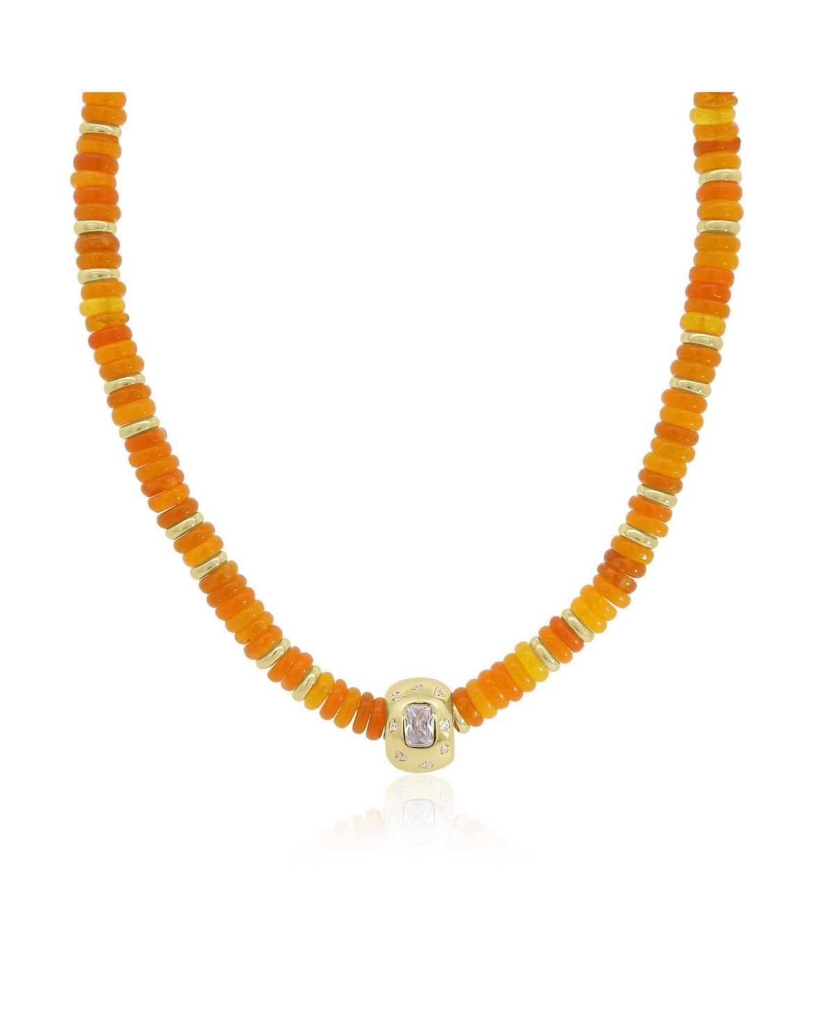 Click here for The Lovery Bead Rondel Necklace 18K Gold Plated Ov... prices