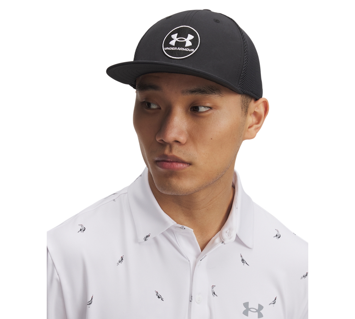 Click here for Under Armour Mens Patterned Logo Drive Hat - Black... prices