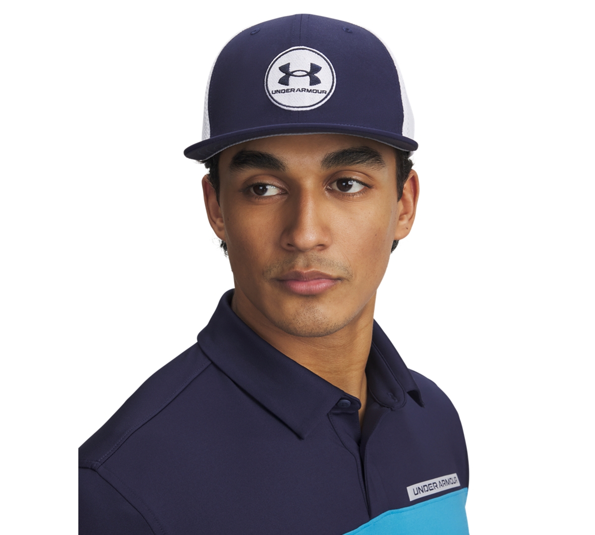 Click here for Under Armour Mens Patterned Logo Drive Hat - Midni... prices