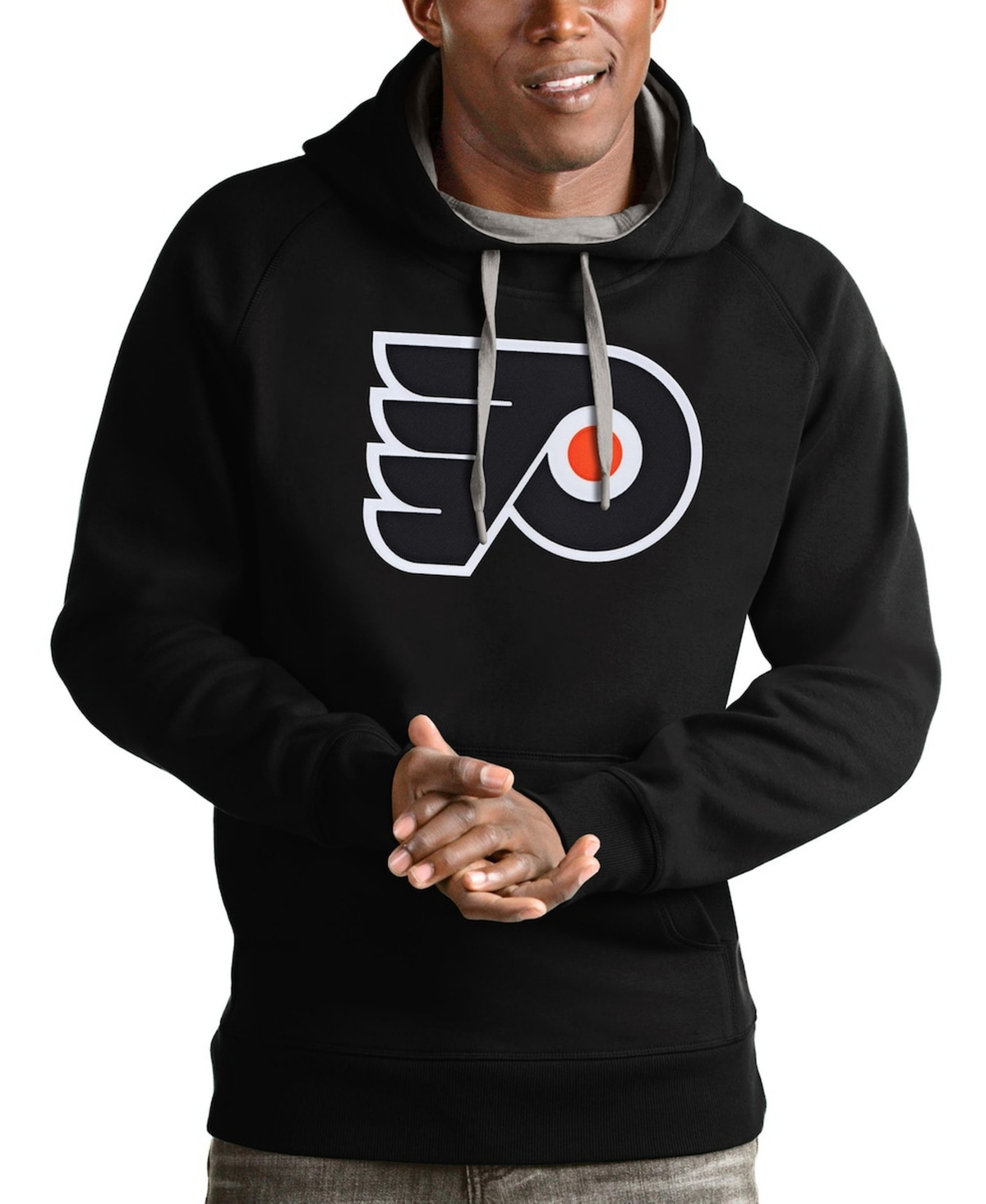 Click here for Antigua Mens Black Philadelphia Flyers Logo Victor... prices