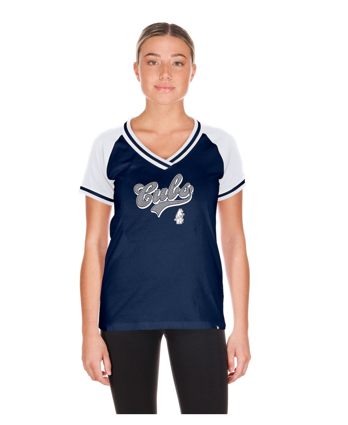 Click here for New Era Womens Navy Chicago Cubs Gameday V-Neck T-... prices
