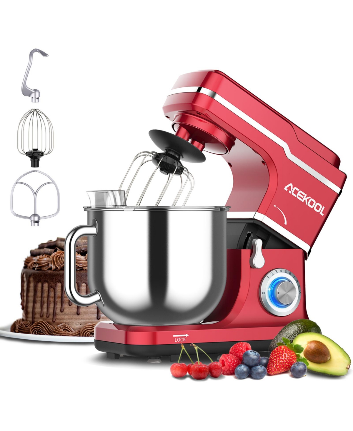 Click here for Xo 7.5 Qt. 660W Tilt-Head Stand Mixer â 10-Speed... prices