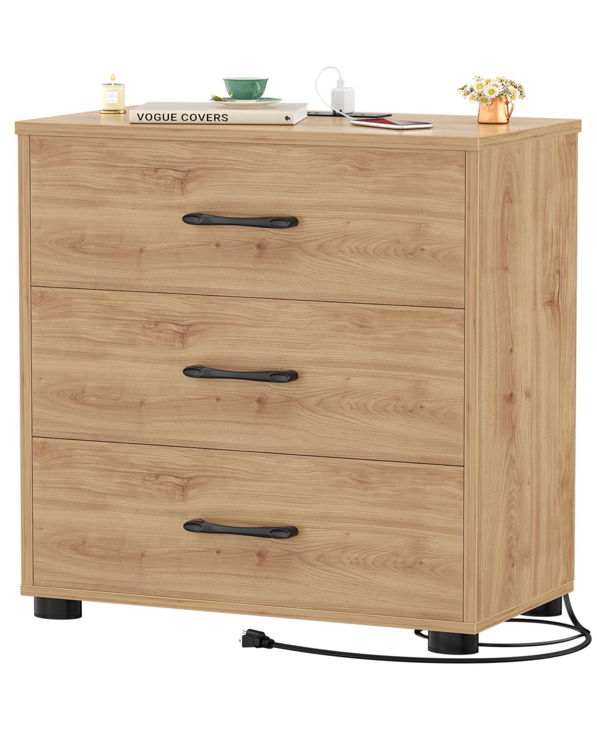 Click here for Aheaplus Wooden Nightstands with 3-Drawers  Stacka... prices