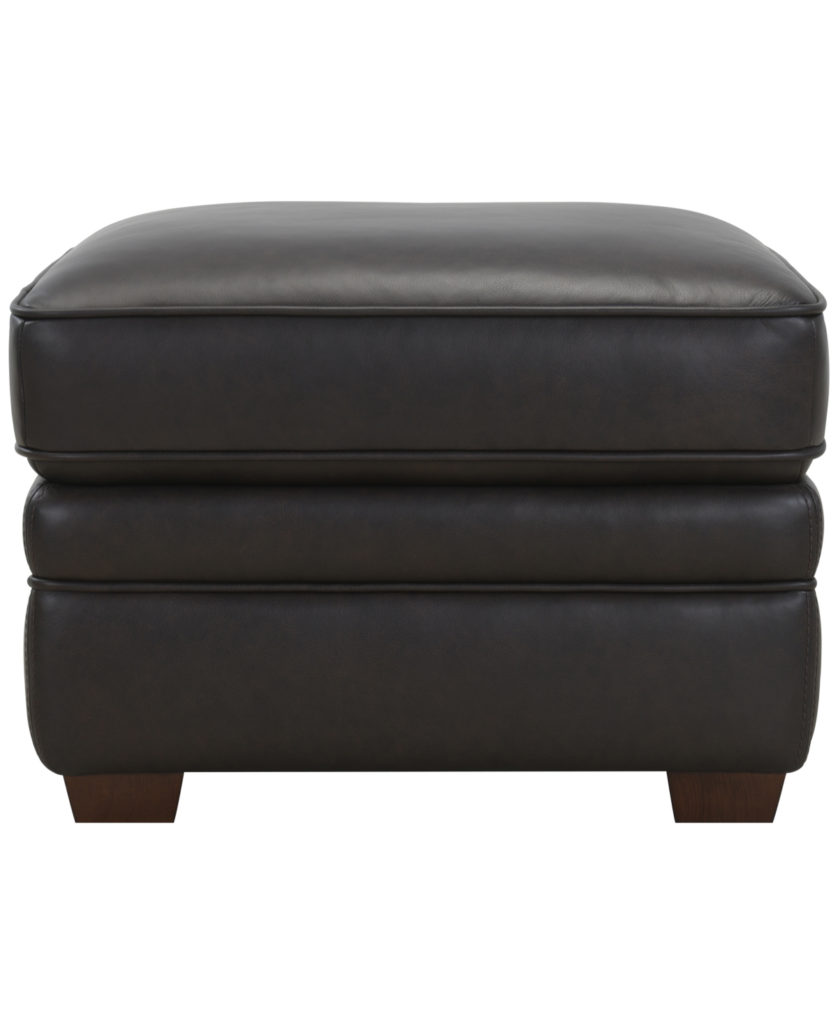 Click here for Gaspare 26 Leather Ottoman  Macys Exclusive - Brow... prices